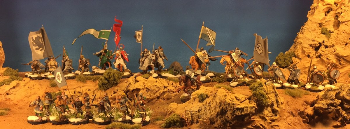 The completed Stark army for Dragon Rampant | wargamesgazette