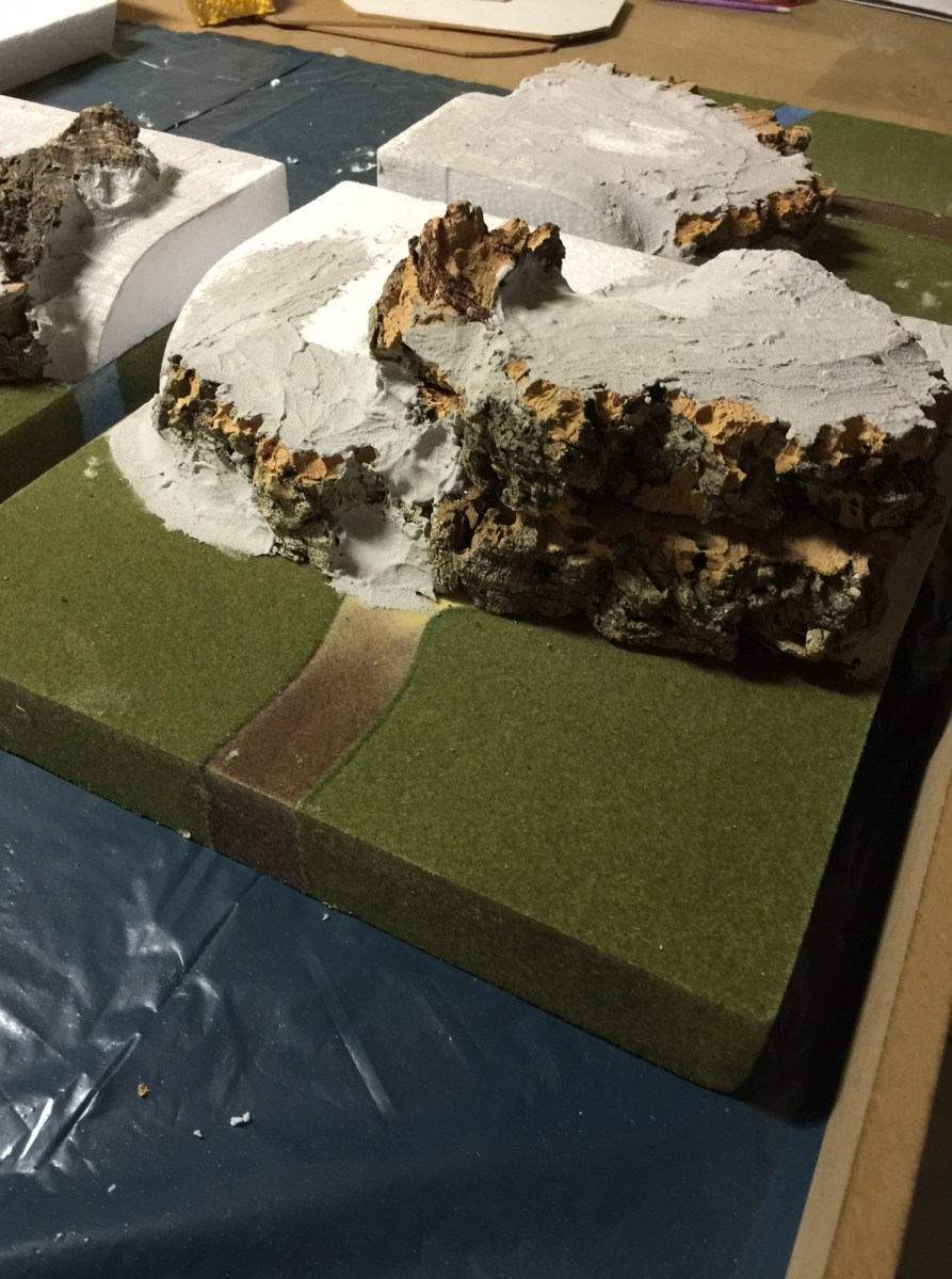 I used old TSS tiles to build Hill contours | wargamesgazette
